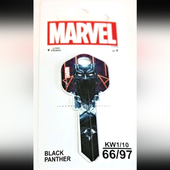 Marvel | Other | Marvel Black Panther Photo Door Lock Kw 6697 Key Blank ...